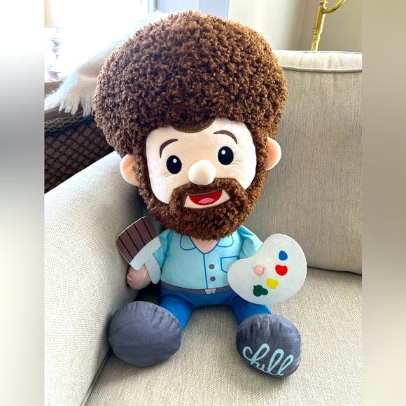 Fiesta | Toys | Bob Ross Huge Plush Xl 26 Big Head Chill Happy Painter ...